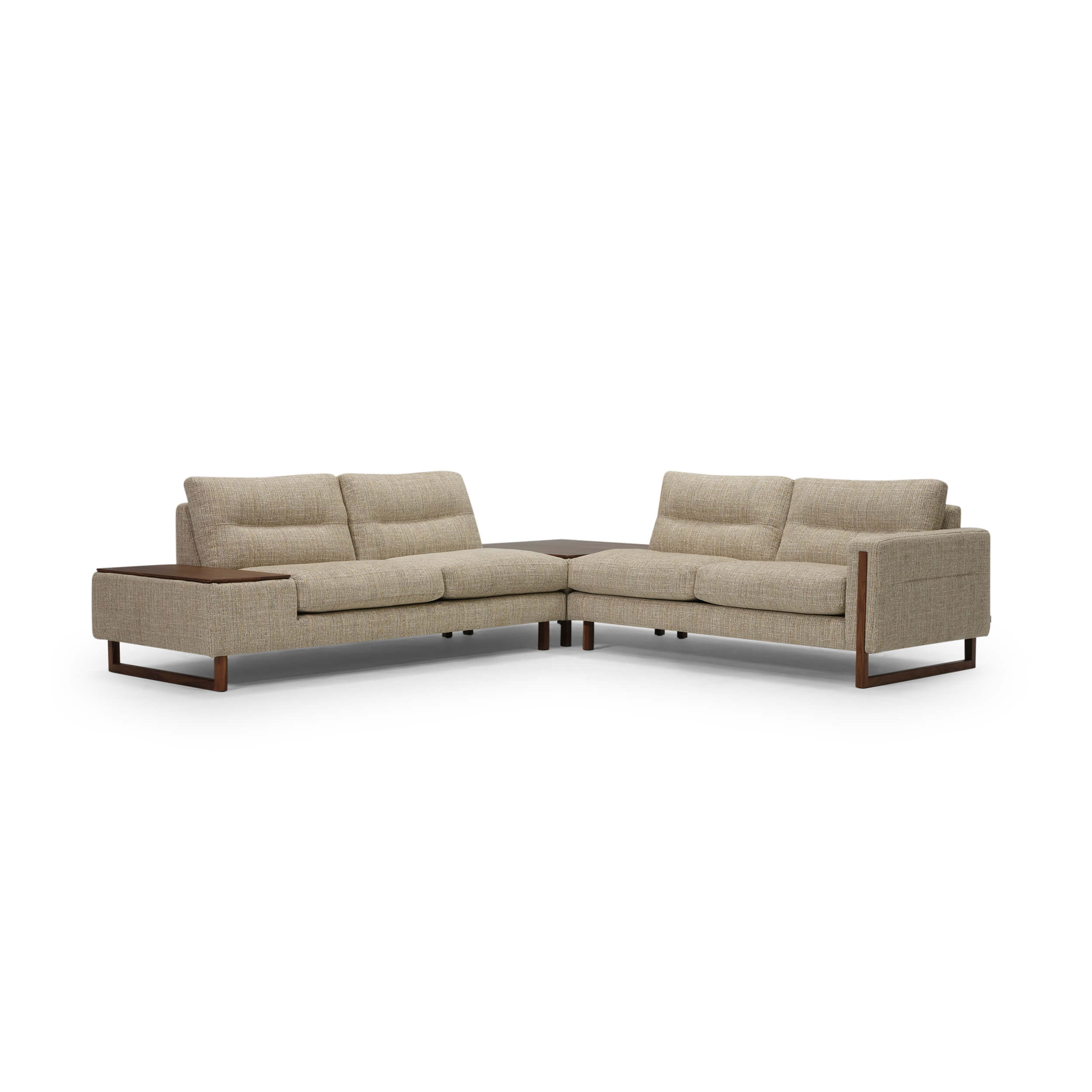 Brookes 3-Piece Sectional Sofa with Console Table | EQ3
